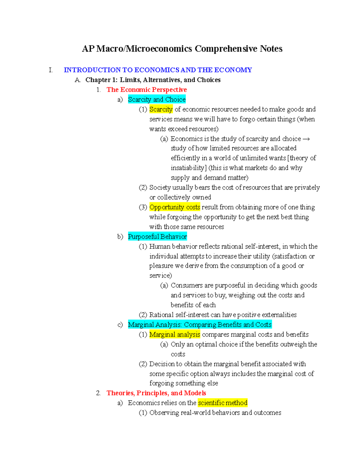 Comprehensive Notes for AP Macro and Microeconomics - AP Macro ...
