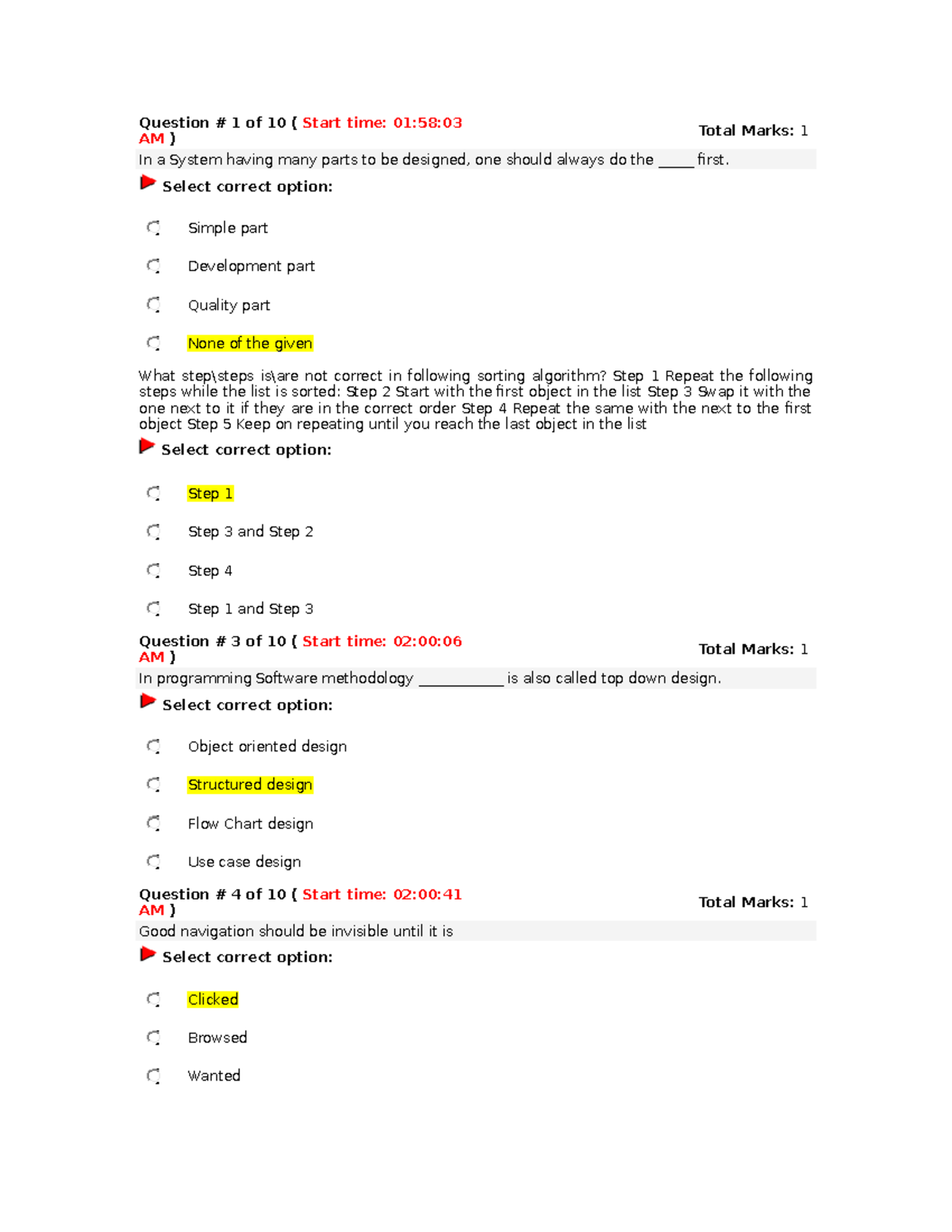 CS101-Final Term Paper on Key Concepts and Questions Analysis - Studocu
