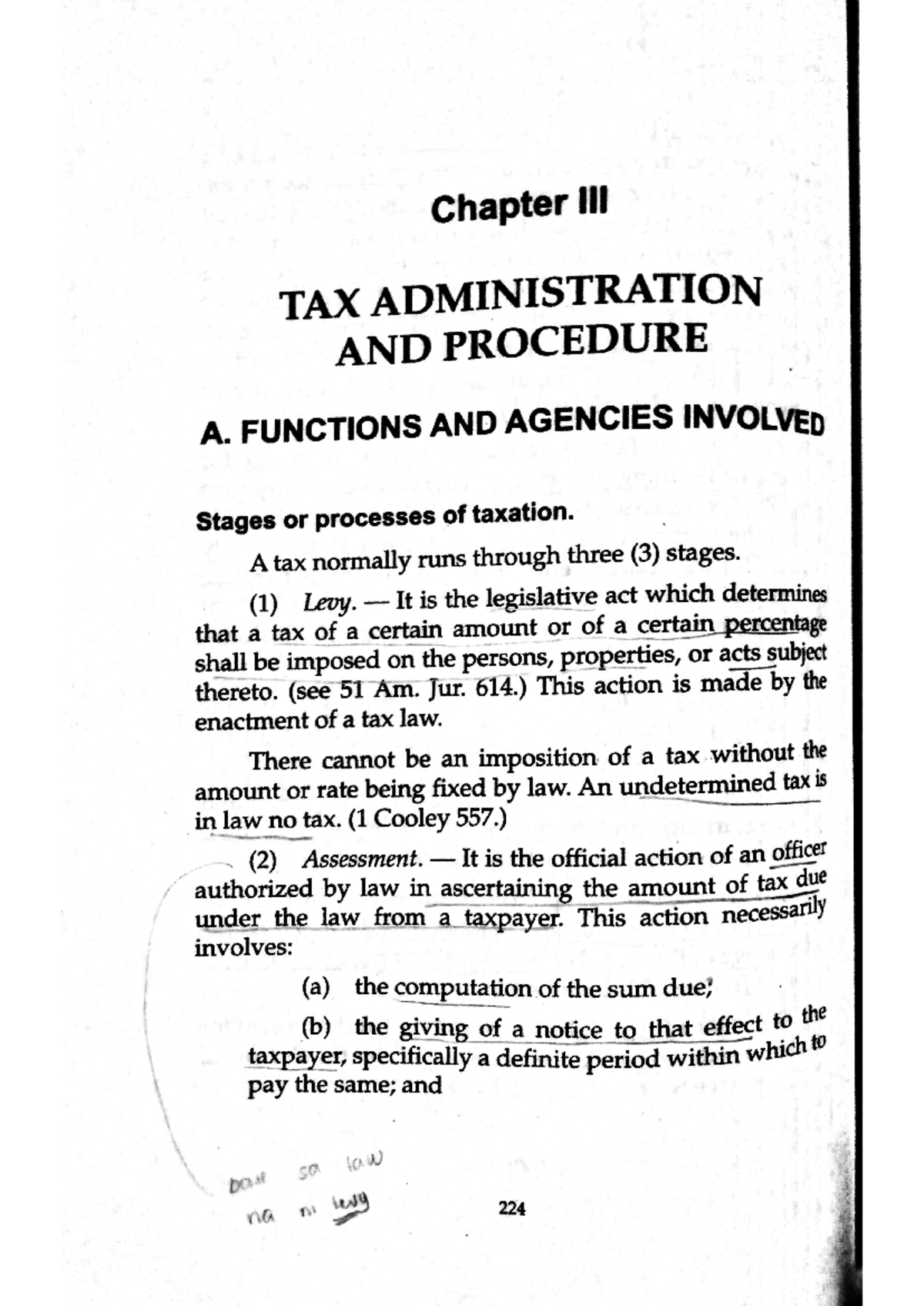 Tax ch. 3 - Lectures - Chapter TAX ADMINISTRATION AND PROCEDURE A ...