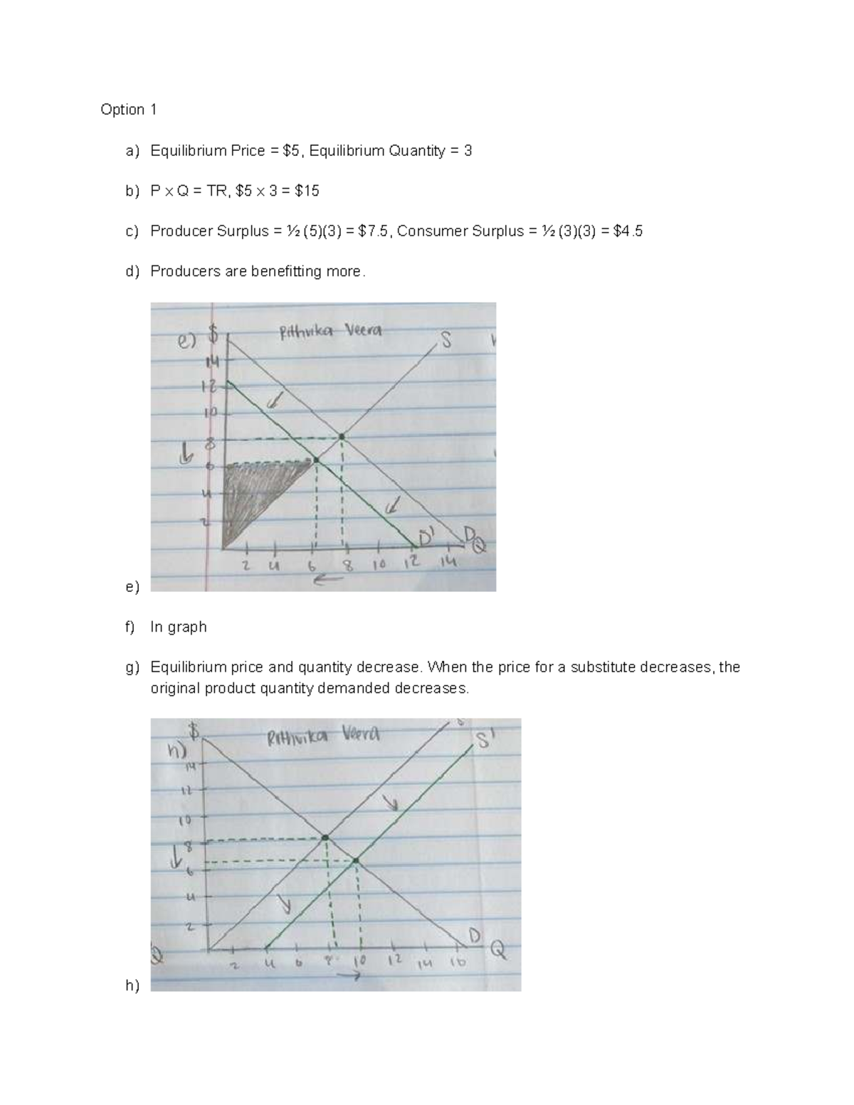Microeconomics: Equilibrium Price & Quantity Analysis (02.06) - Studocu