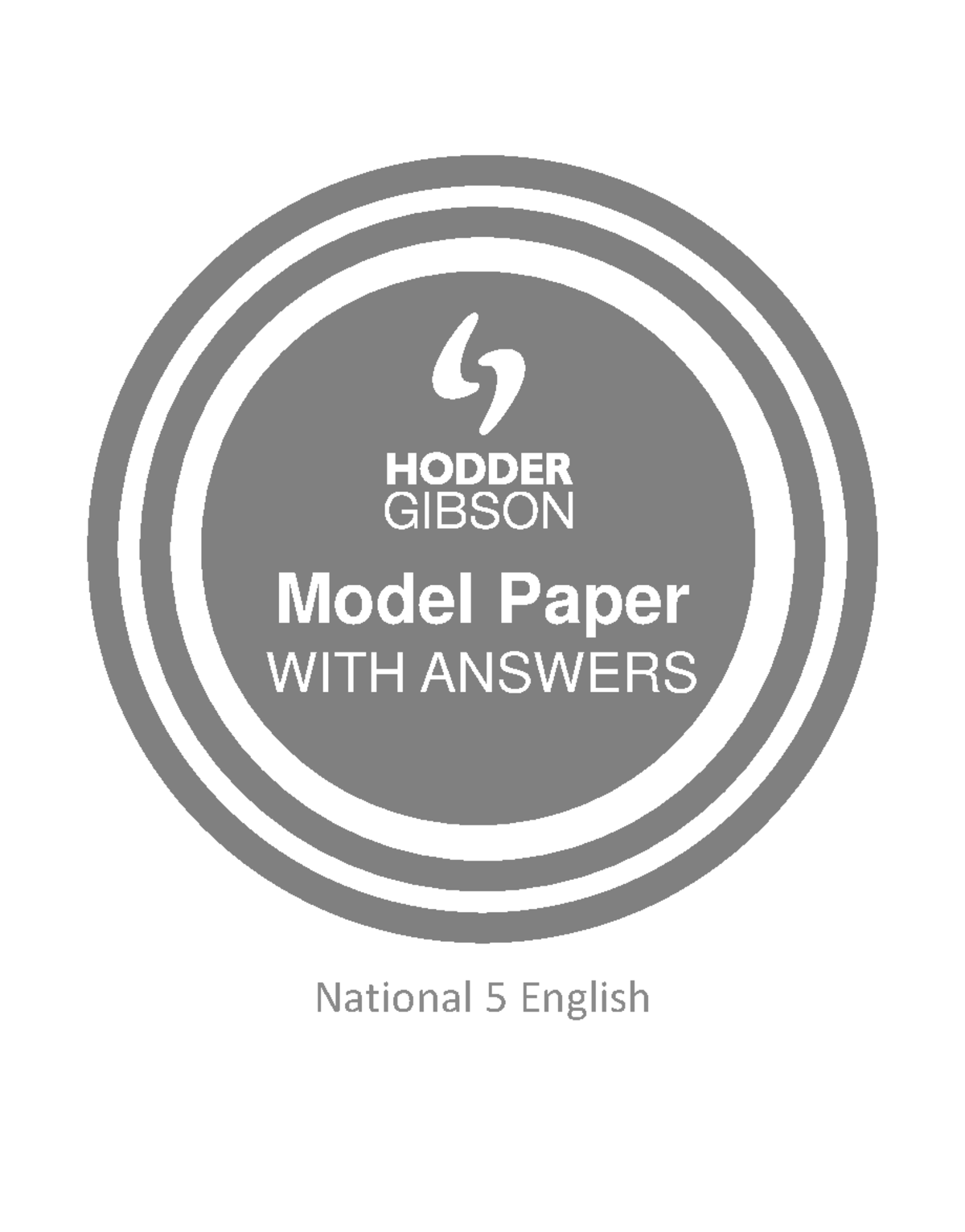 N5 English Model Paper - National 5 English Model Paper WITH ANSWERS ...