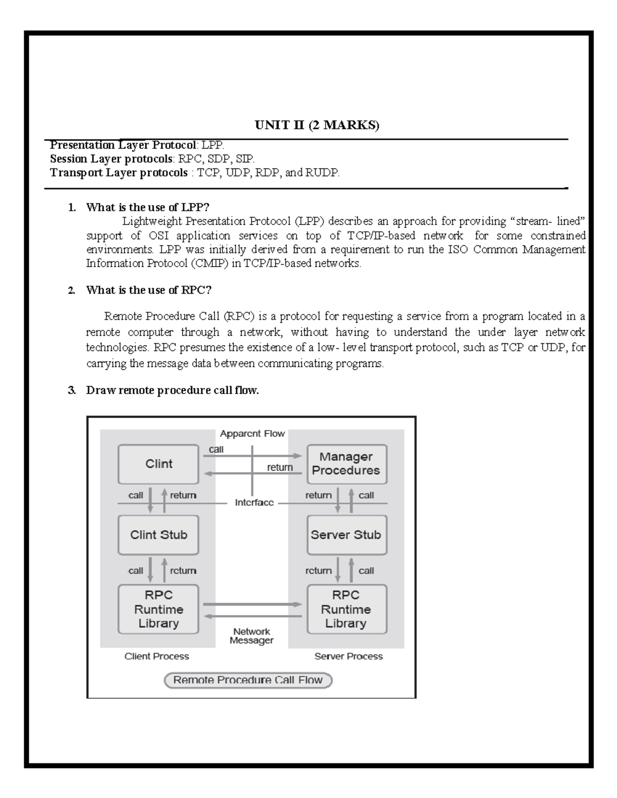 NP(U2) - Presentation, Session, Transport Layer Protocols Overview ...