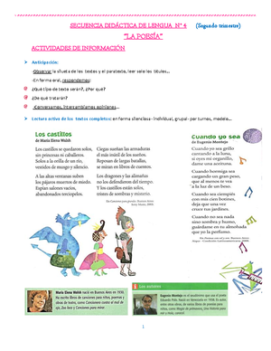 Secuencia DE LOS Cienes 2º-1 - Ciclo Lectivo 2023 SEGUNDO GRADO A Secuencia Didáctica de ...