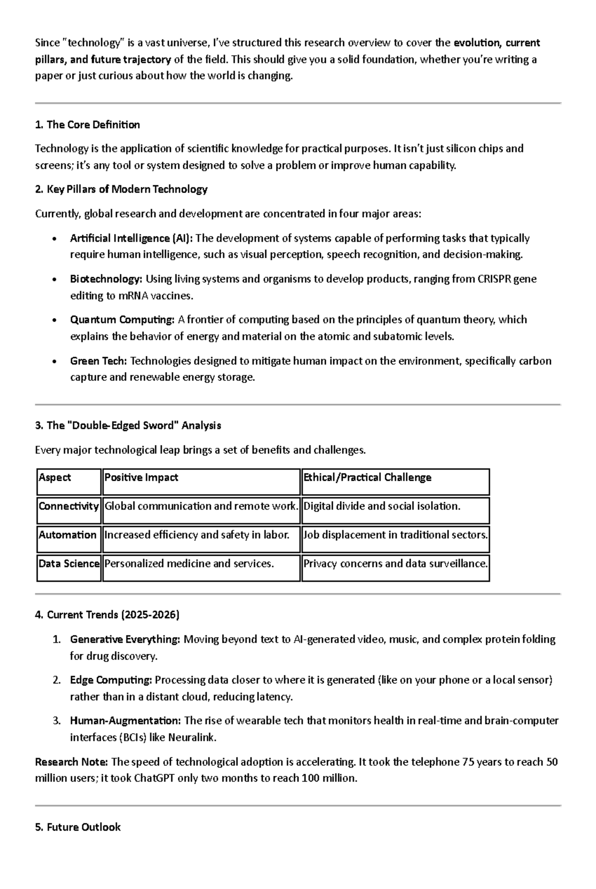 Technology Overview: Evolution, Pillars & Future Trends - RESEARCH ...