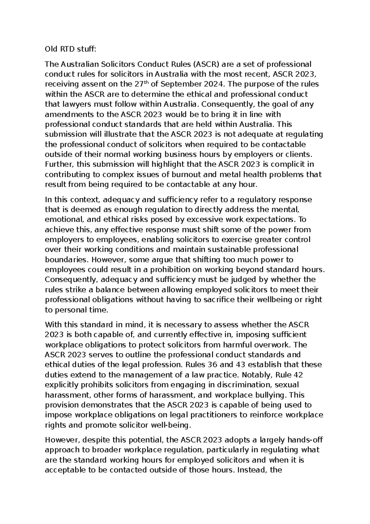 ASCR 2023: Evaluating the Impact of the Right to Disconnect on ...