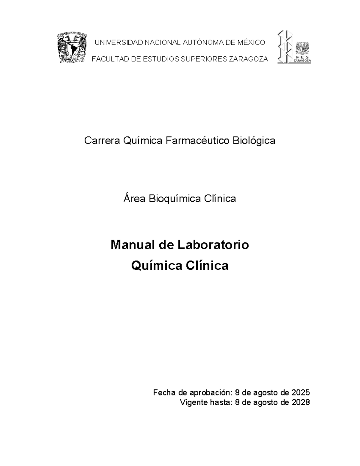 Manual de Laboratorio de Química Clínica QFB 2025 - Studocu