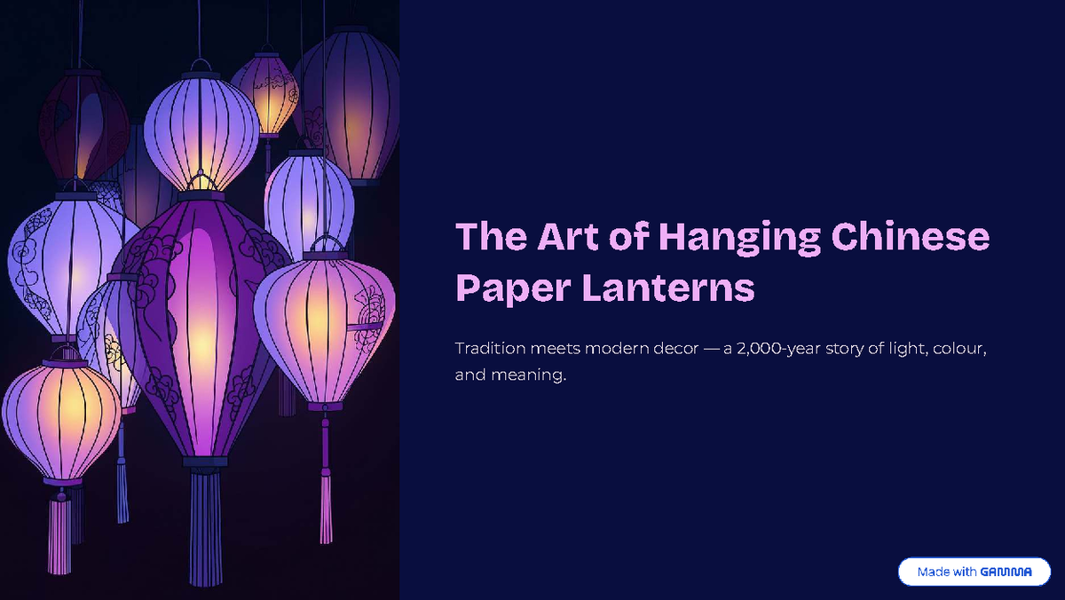 The Art of Hanging Chinese Paper Lanterns: Tradition & Modern Decor ...