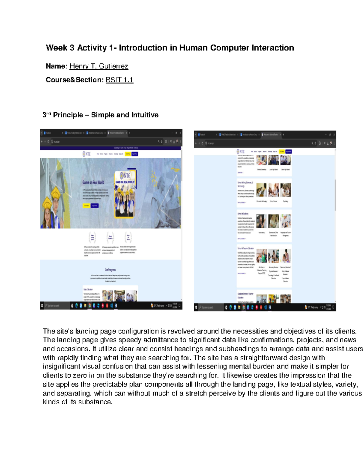 BSIT 1.1 Week 3 Activity: Intro to Human-Computer Interaction - Studocu