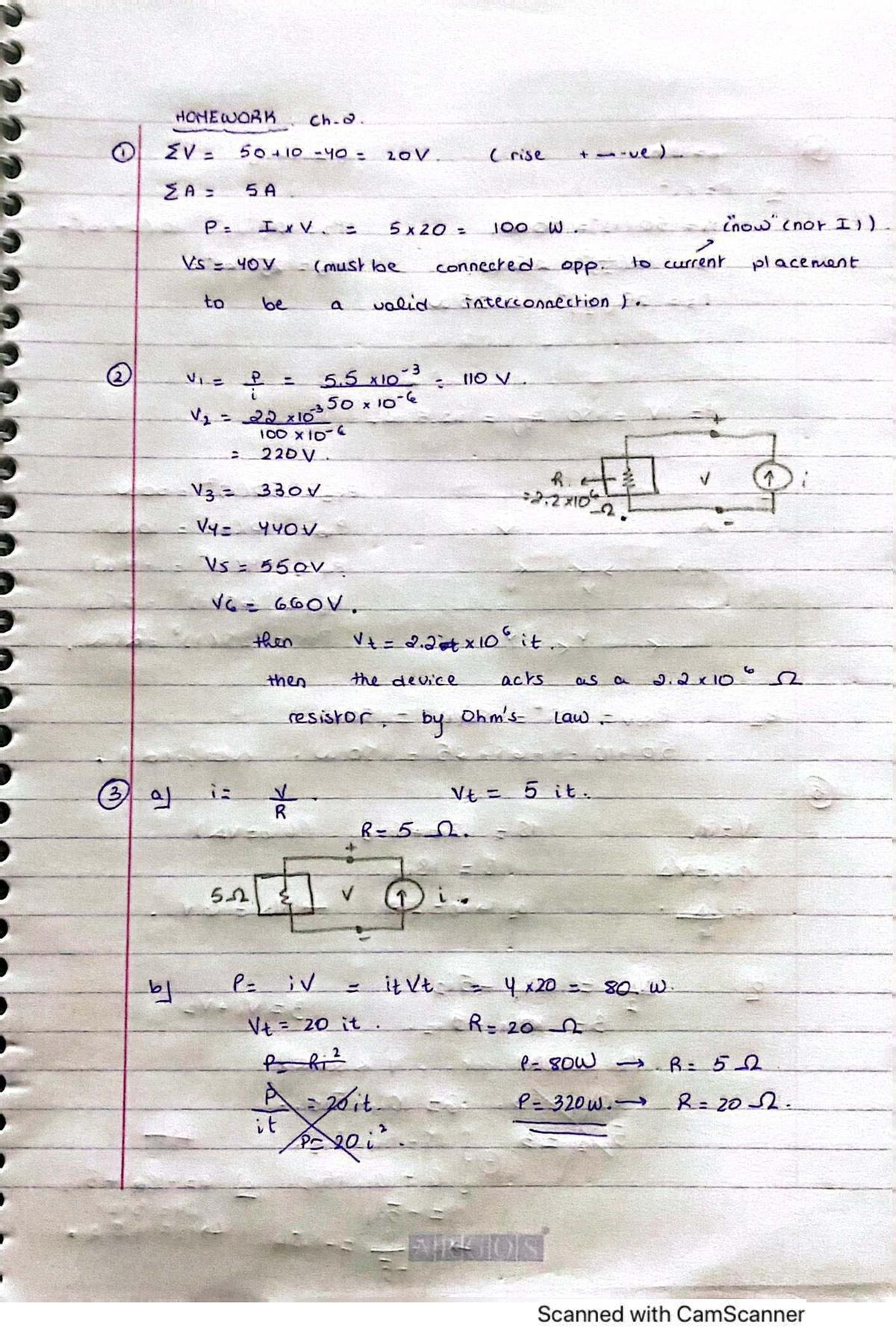 EECE 210 Homework 2 - Circuit Analysis and Resistor Calculations - Studocu
