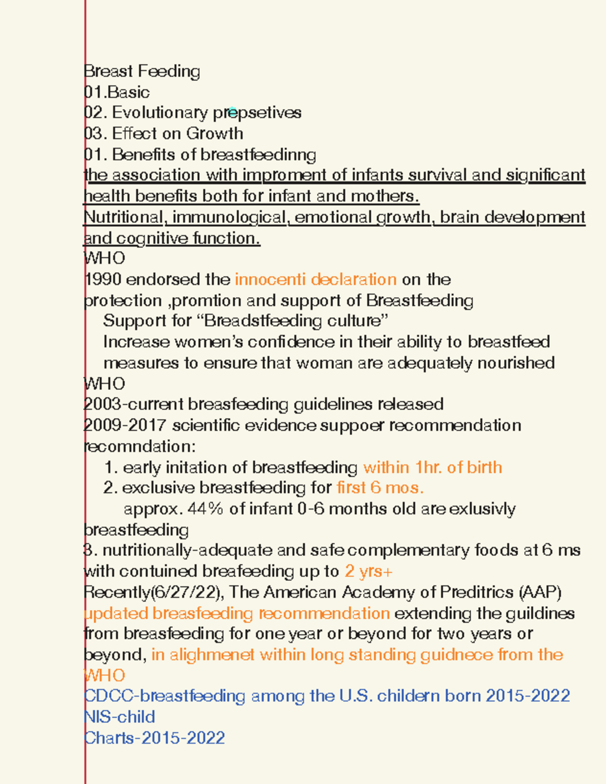 Breastfeeding Guidelines and Benefits: A Comprehensive Overview (NUTR ...