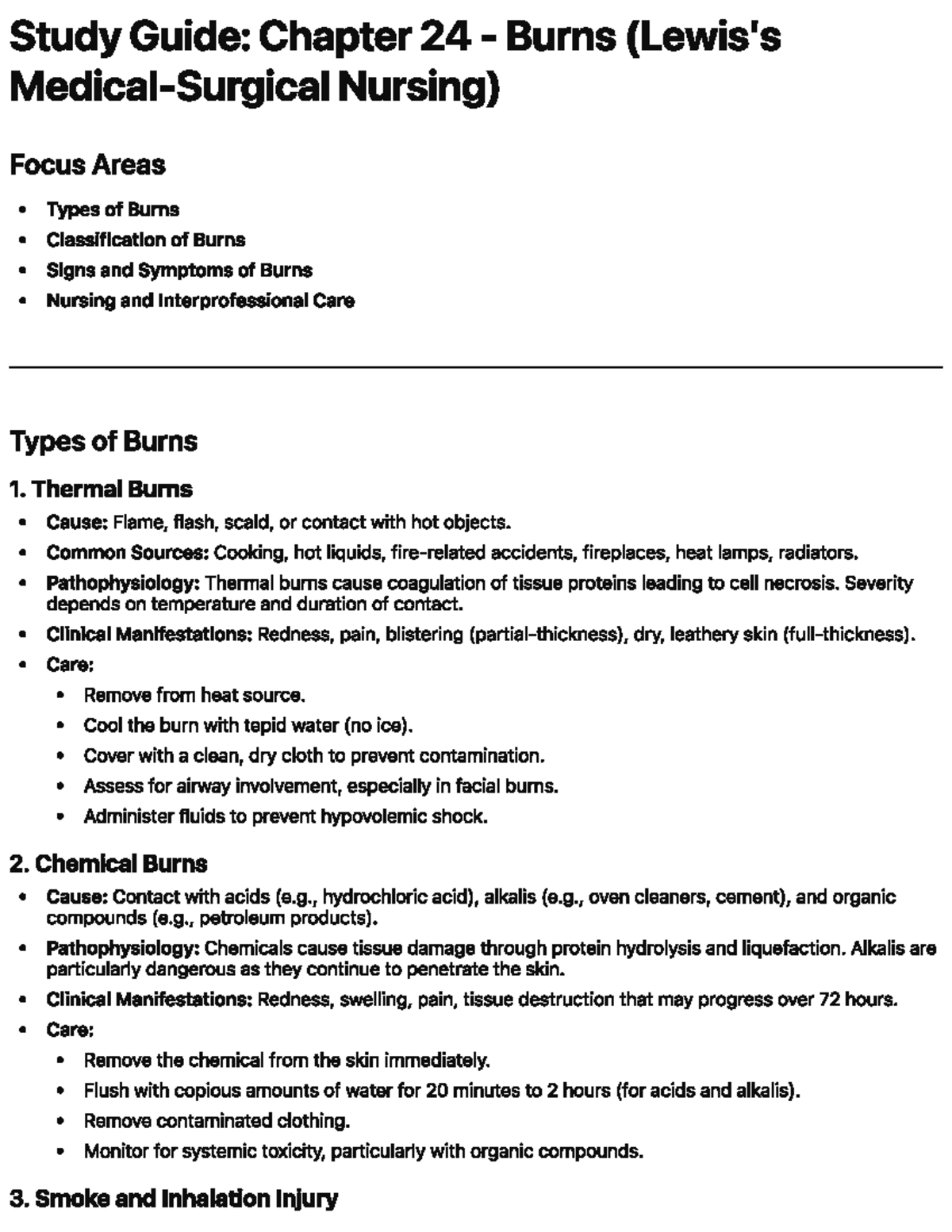 Exam4 Study Guide - Burns and Shock Management - Studocu