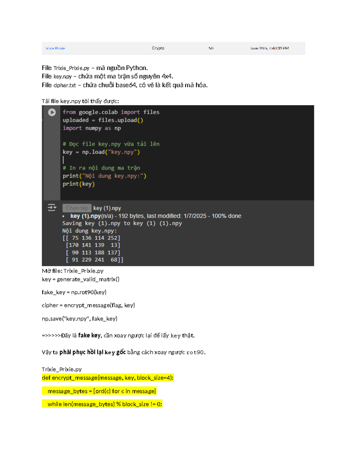 Cracking RSA Encryption: Key Recovery and Decryption Process - Studocu