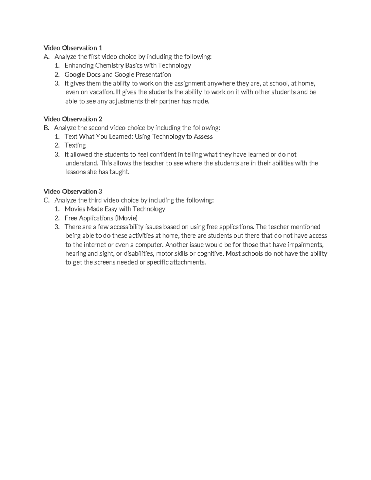 EDU 101: Video Observations on Tech in Education - Task 2 Analysis ...