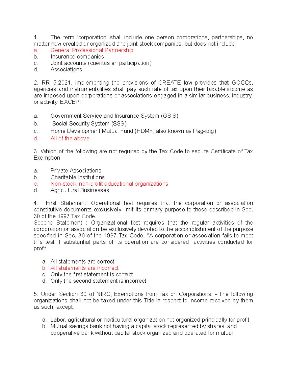 Taxation-Midterm Notes: Key Concepts and Application - Studocu