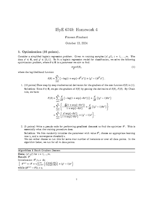 Solution homework 6 - ISYE 6740 Homework 6 solution Spring 2021 Total 100 points + 10 bonus ...
