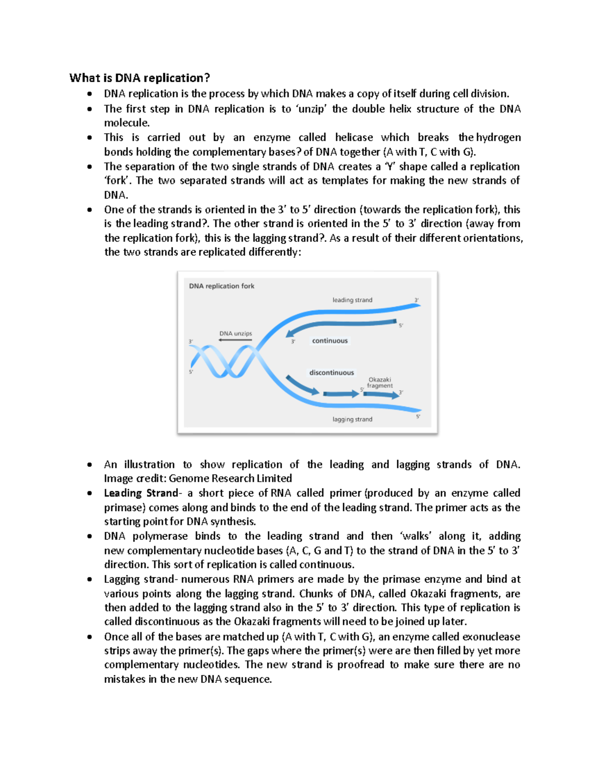 What is DNA Replication - What is DNA replication? DNA replication is ...