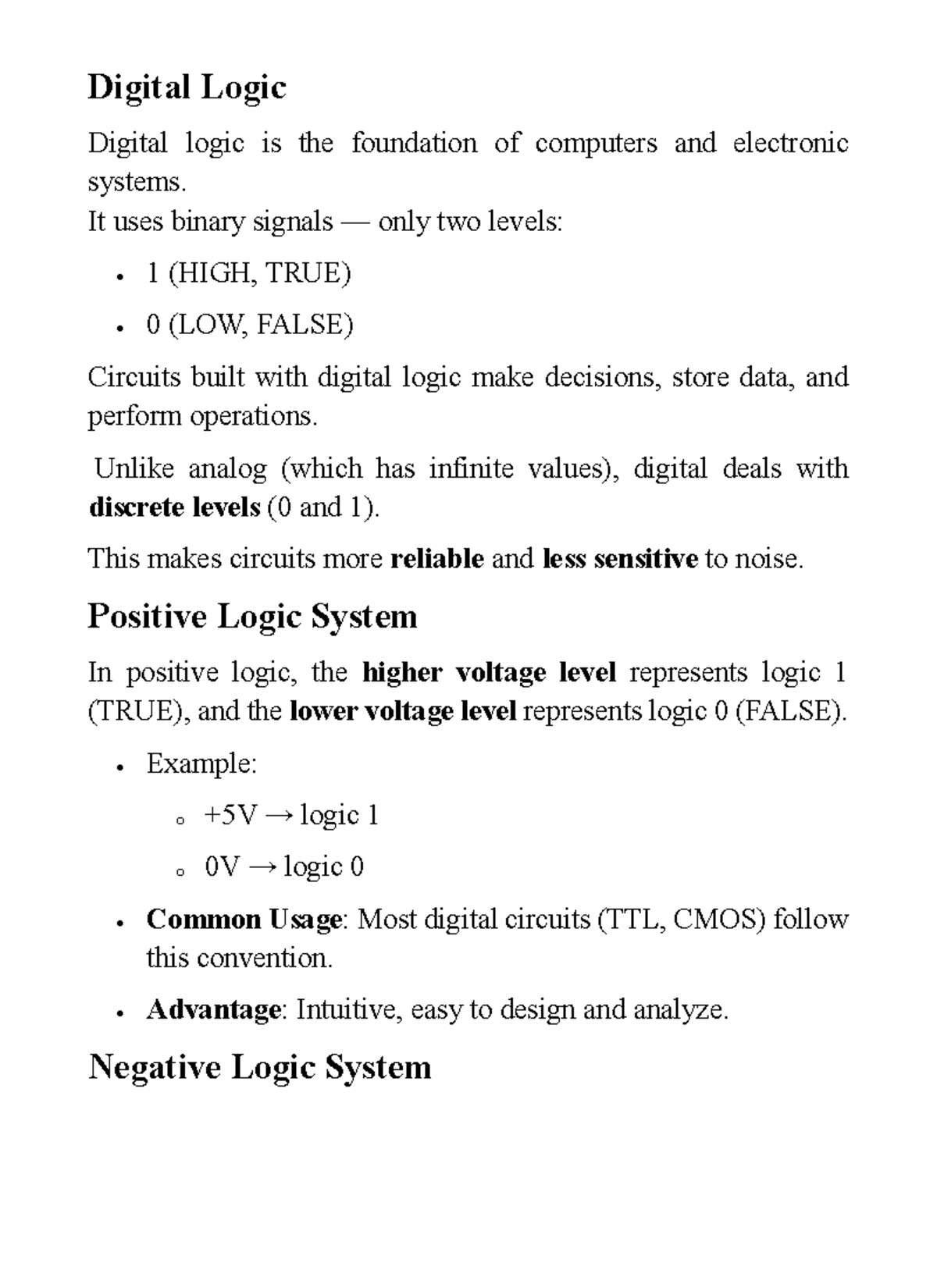 COA Module 1: Digital Logic Fundamentals and Applications - Studocu