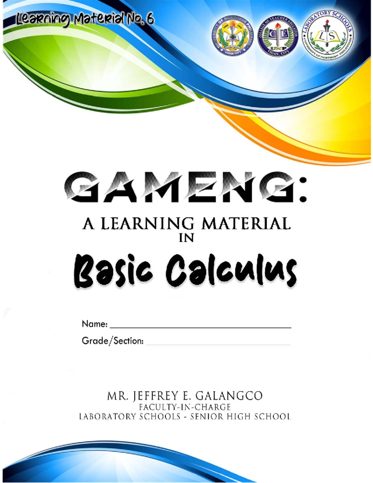 Basic Calculus Module 6: Applications of Derivatives (STEM_BC11D) - Studocu