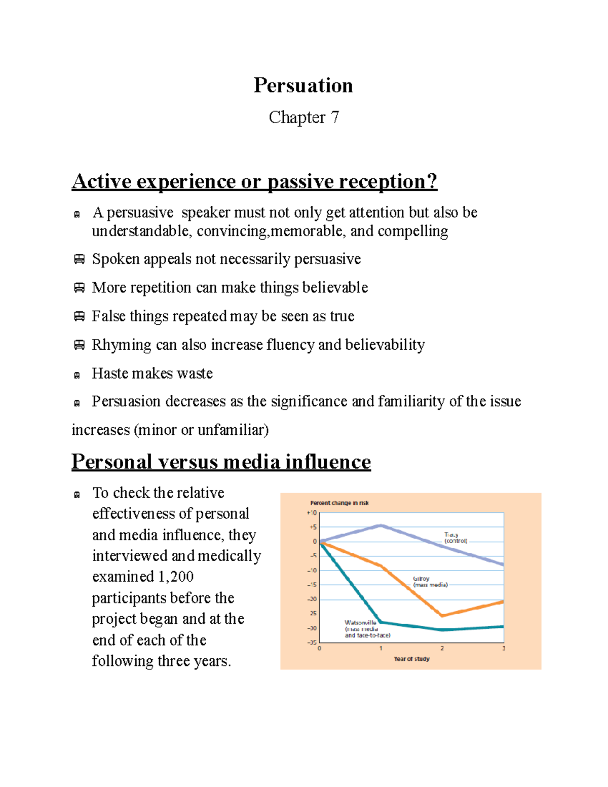 PSY 201 - Chapter 7: The Dynamics of Persuasion in Social Psychology ...