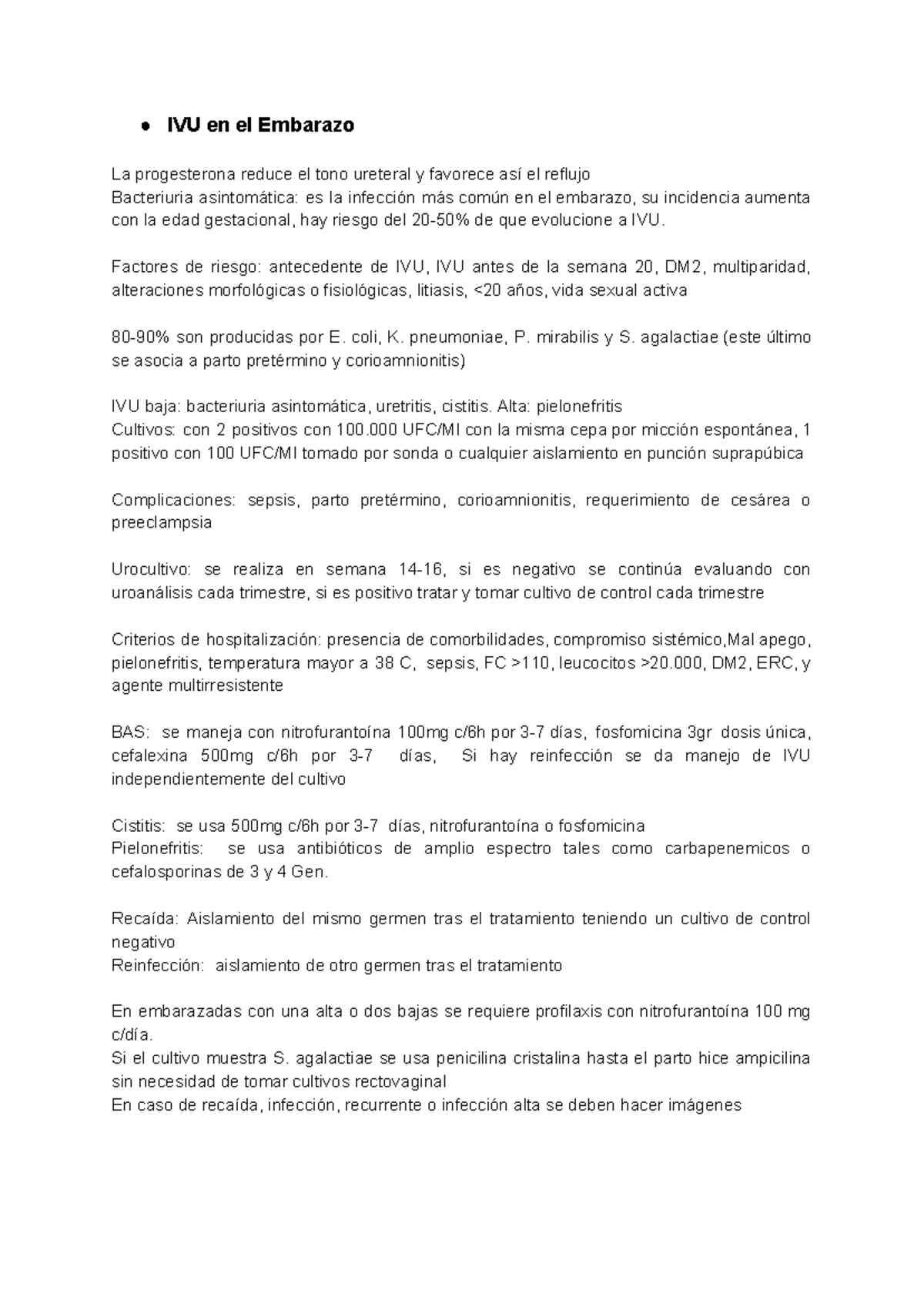 IVU en el Embarazo - Enfoque y manejo de la IVU en mujeres embarazadas ...