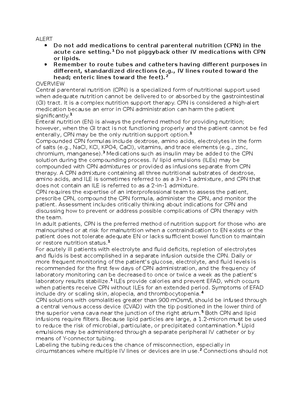 Administering CPN Safely: Guidelines for Acute Care Settings - Studeersnel