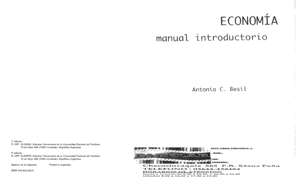 Manual Introductorio Completo de Antonio C. Besil - Studocu