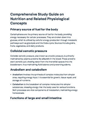 [Solved] how to present a template on nutrition for Metabolism ...