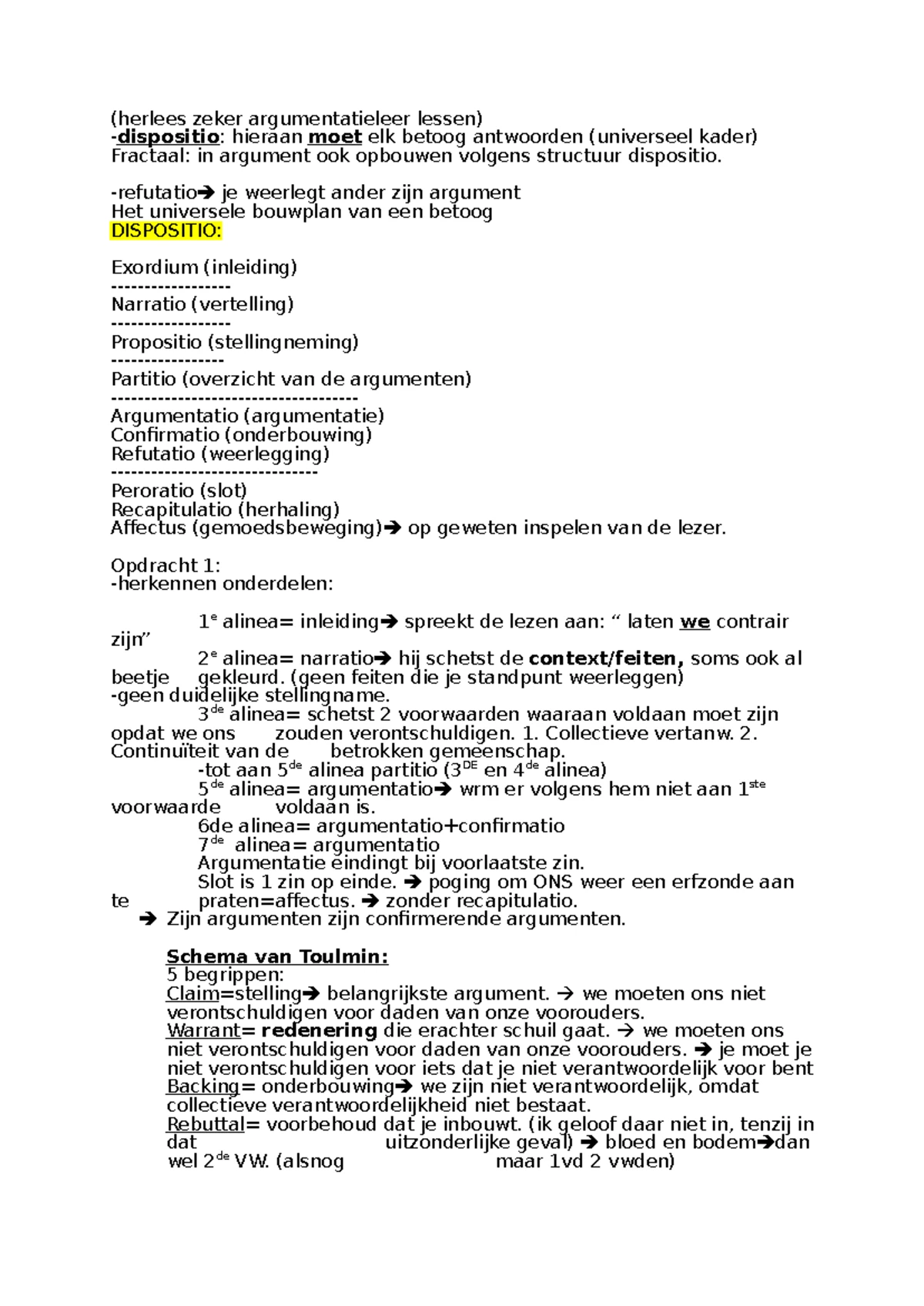 Bouwplan Betoog: Structuur en Voorbeeld voor Effectief Schrijven - Studocu