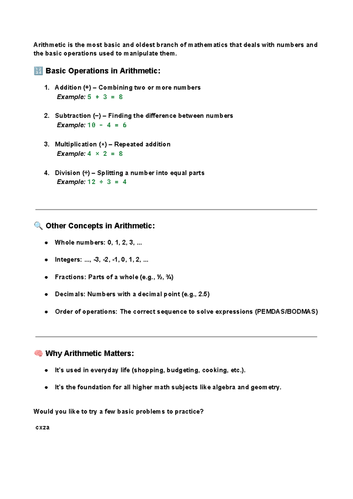 Arithmetic Basics: Understanding Operations and Their Importance ...
