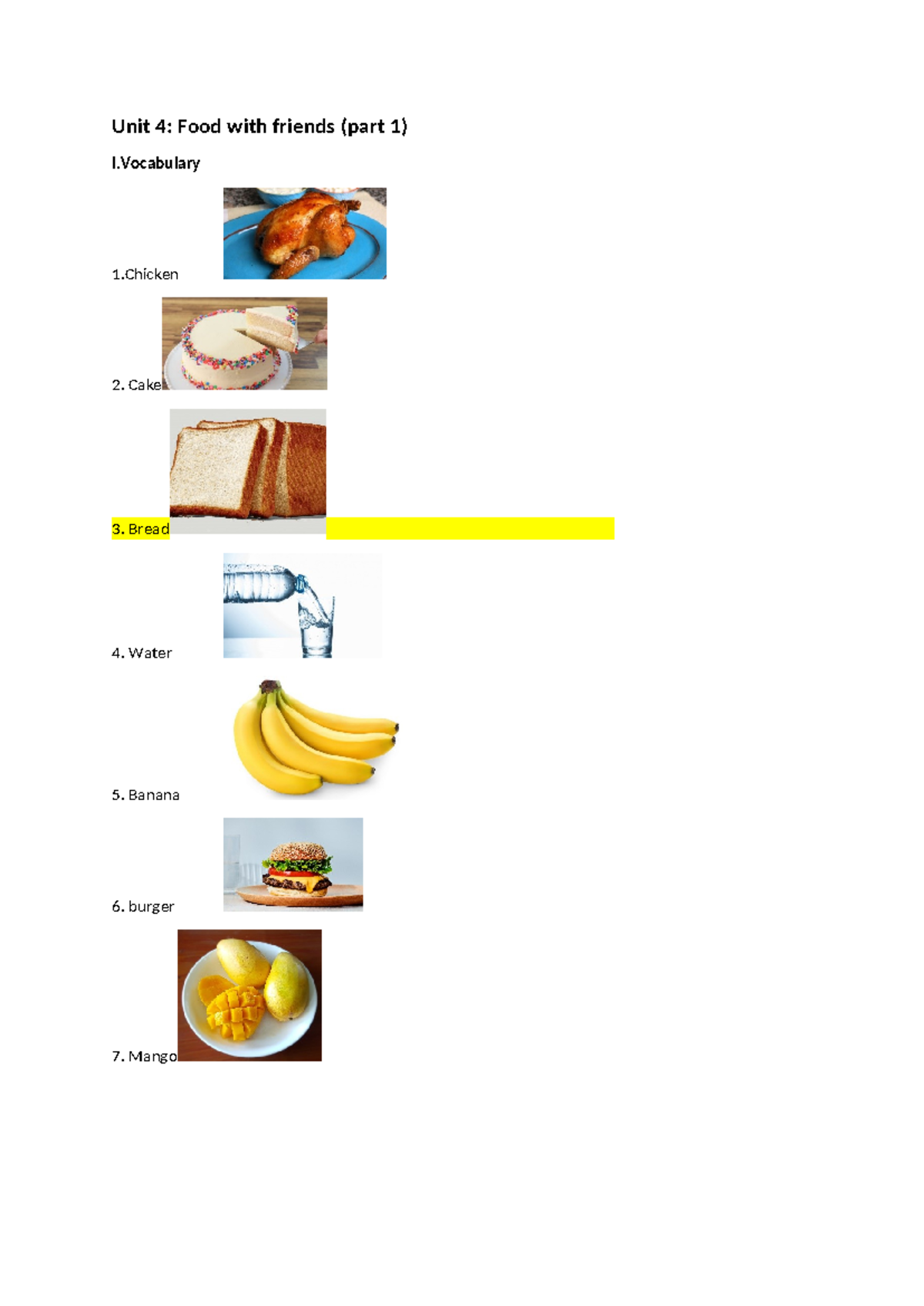 Unit 4 (P1) ngo - đawdeswfef - Unit 4: Food with friends (part 1) I 1 2 ...