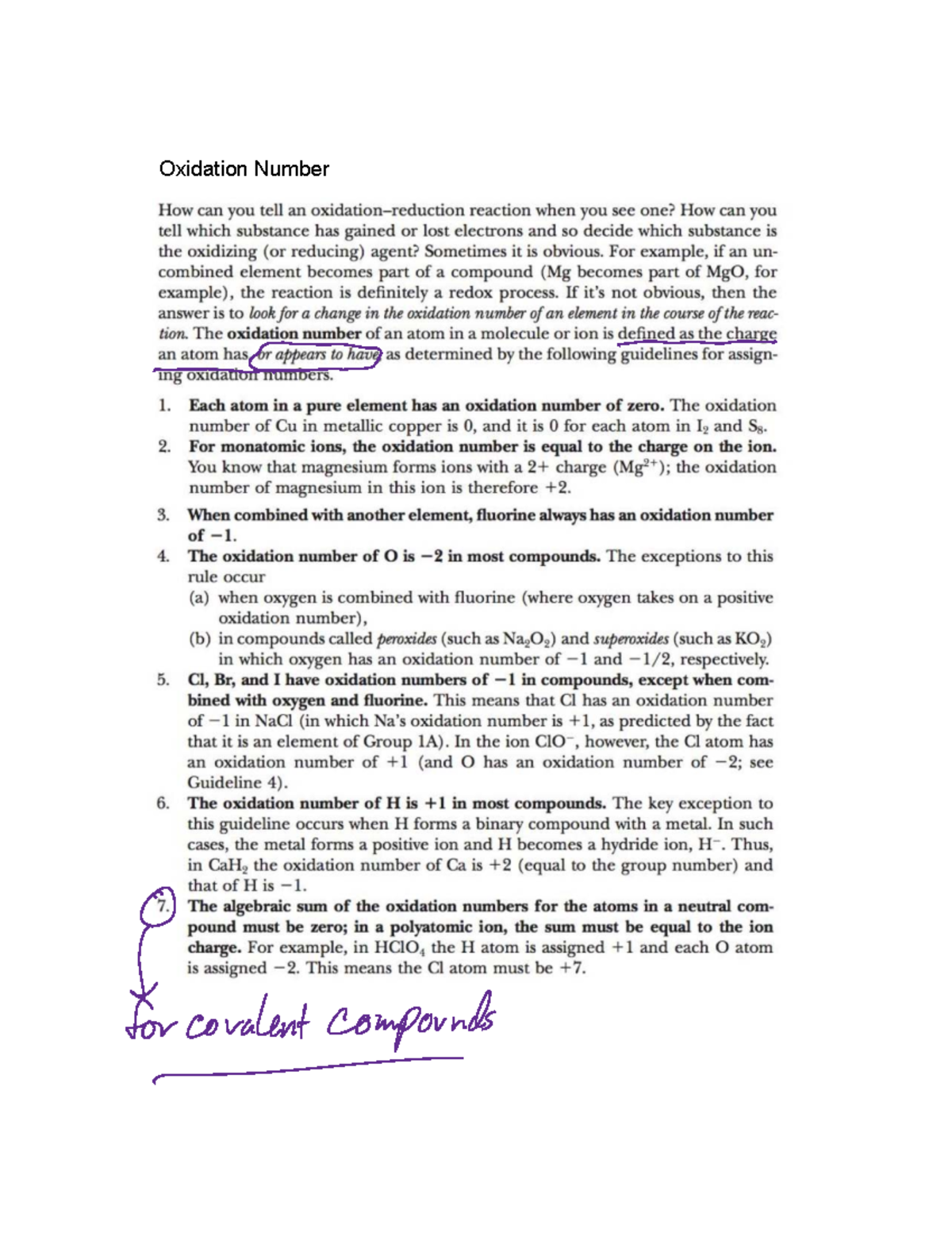 Understanding Oxidation Numbers: Role & Calculation Guidelines (Chem ...