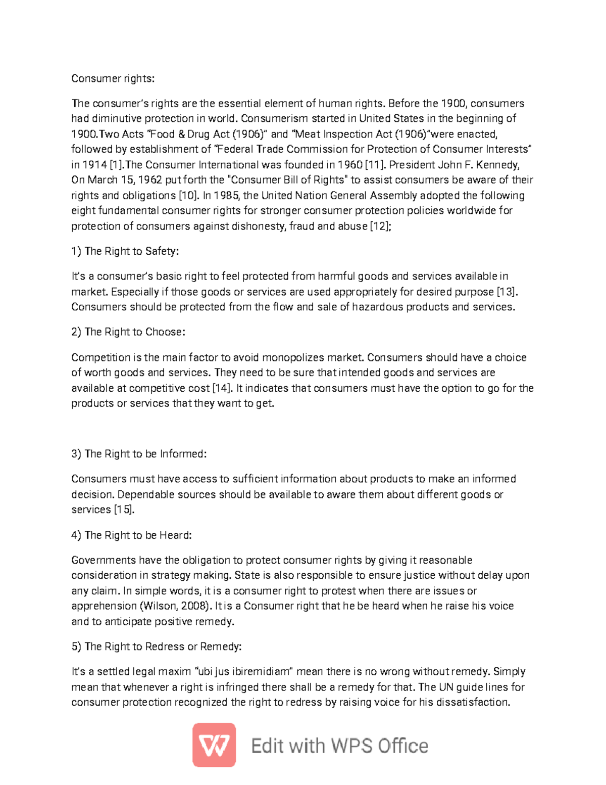 Consumer Rights Overview: Essential Elements of Human Rights - Studocu