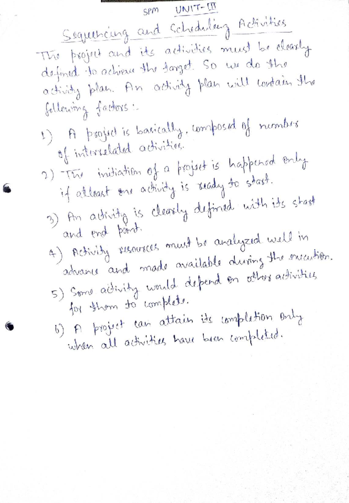 SPM Unit 3 Notes: Comprehensive Study Guide for Exam Preparation - Studocu