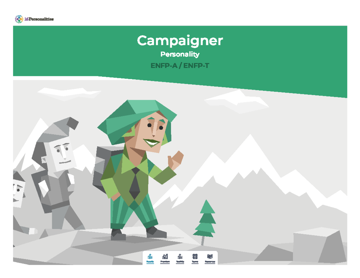 Campaigner (ENFP) Personality Traits and Characteristics Analysis - Studocu