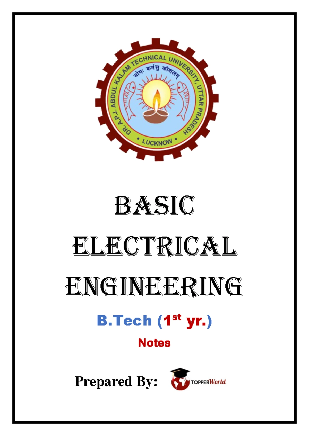 BTECH SEM II Theory Exam: Basic Electrical Engineering KEE201T - Studocu