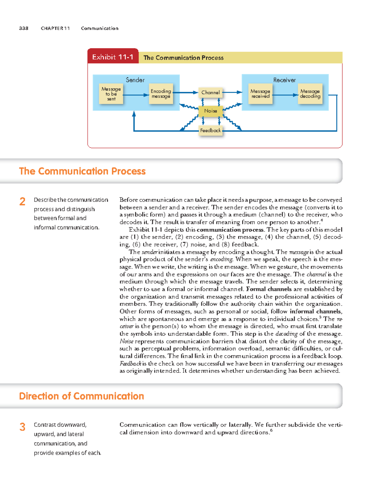 338 CHAPTER 11 Communication Process: Sender, Message, and Feedback ...