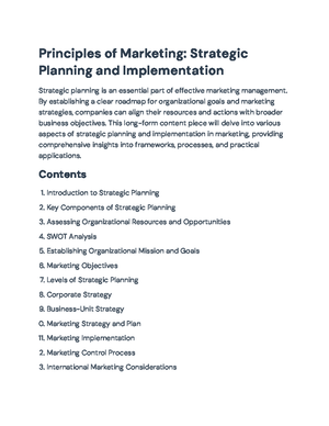 [Solved] Explain the importance of understanding customers market place ...