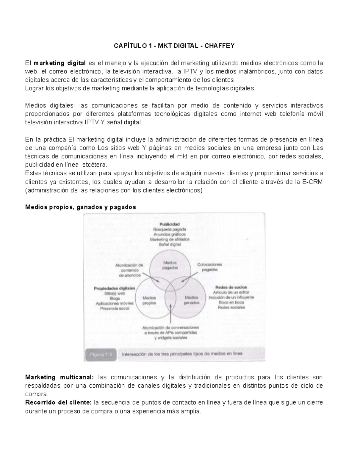 Capítulos 1 y 2 de Marketing Digital según Chaffey - Resumen y Análisis ...