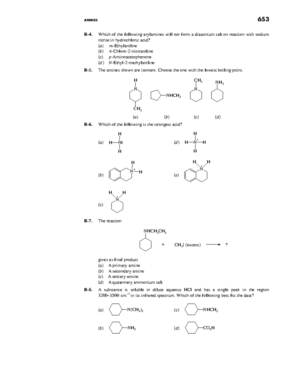 Organic Chemistry 4th Ed: 653 AMINES Study Guide & Solutions - Studocu