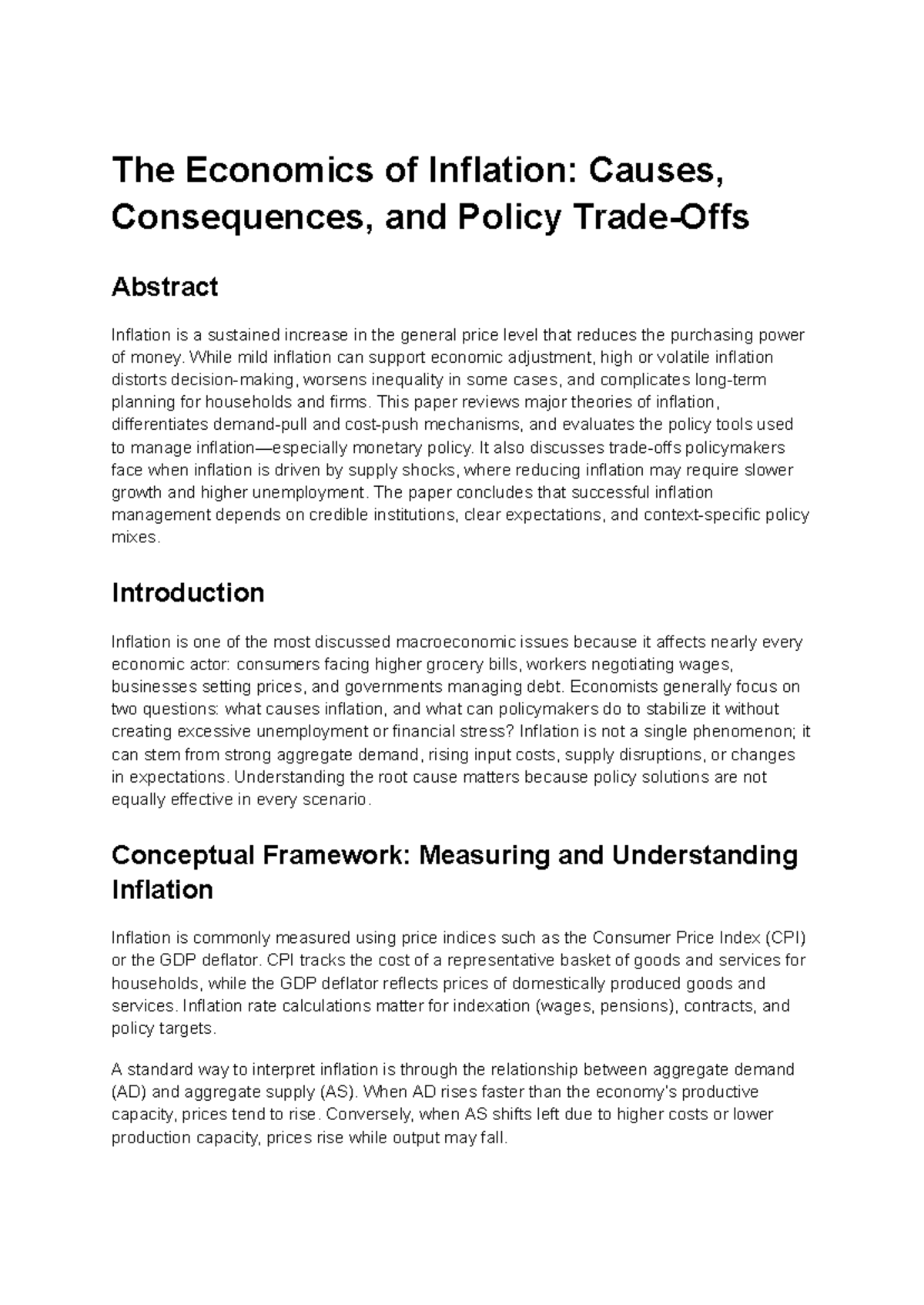 Econ 101: Inflation Dynamics - Causes, Effects, and Policy Insights ...