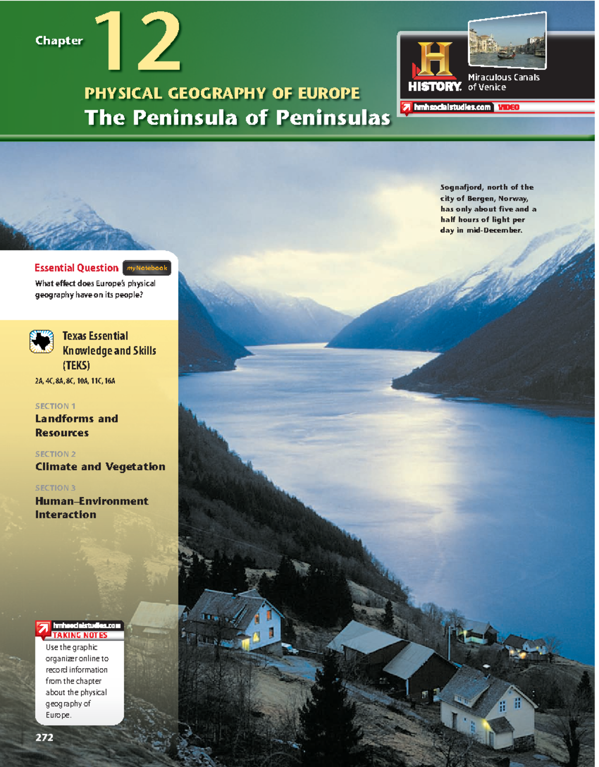 Chapter 12 - The Peninsula of Peninsulas: Europe's Physical Geography ...