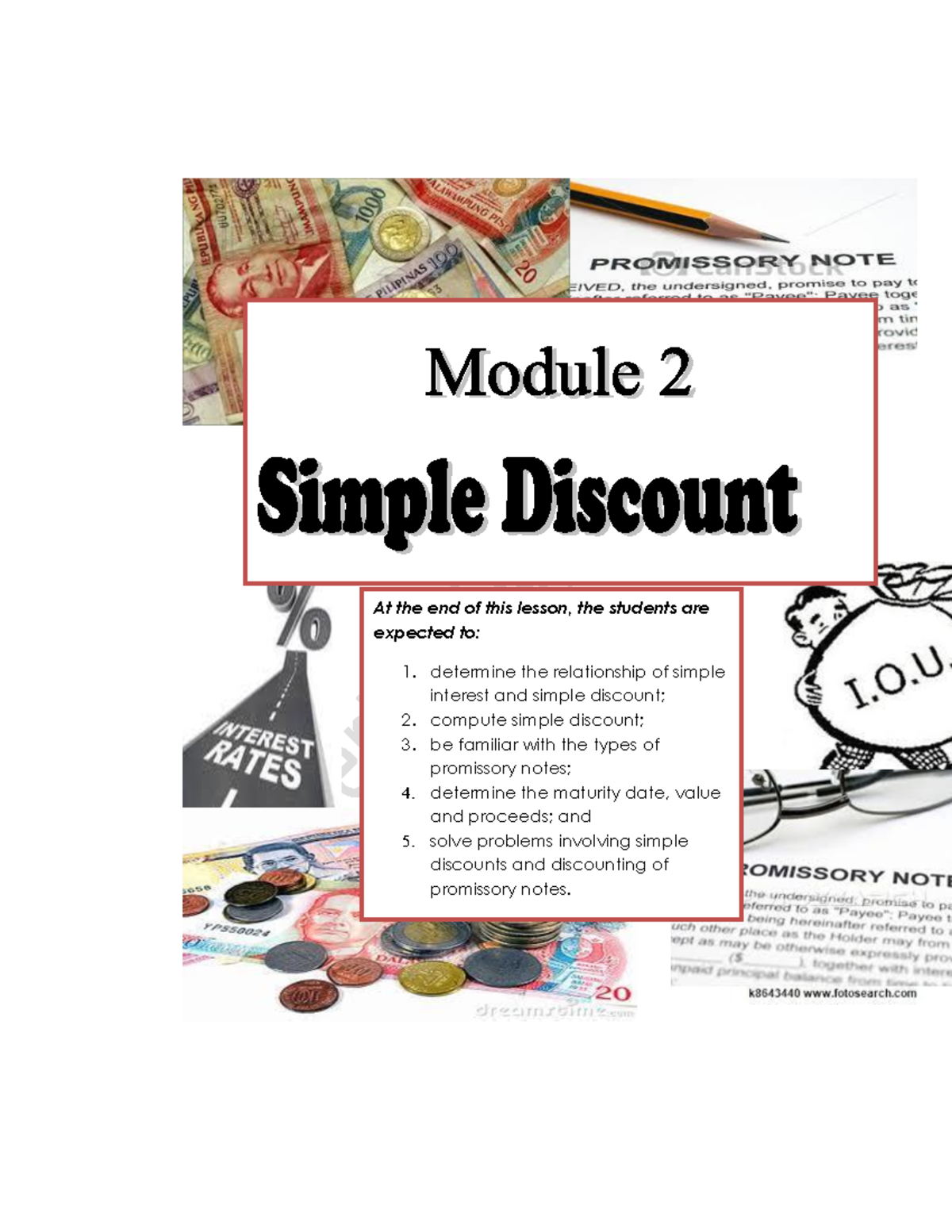 Module 2: Understanding Simple Discount in Finance Concepts - Studocu