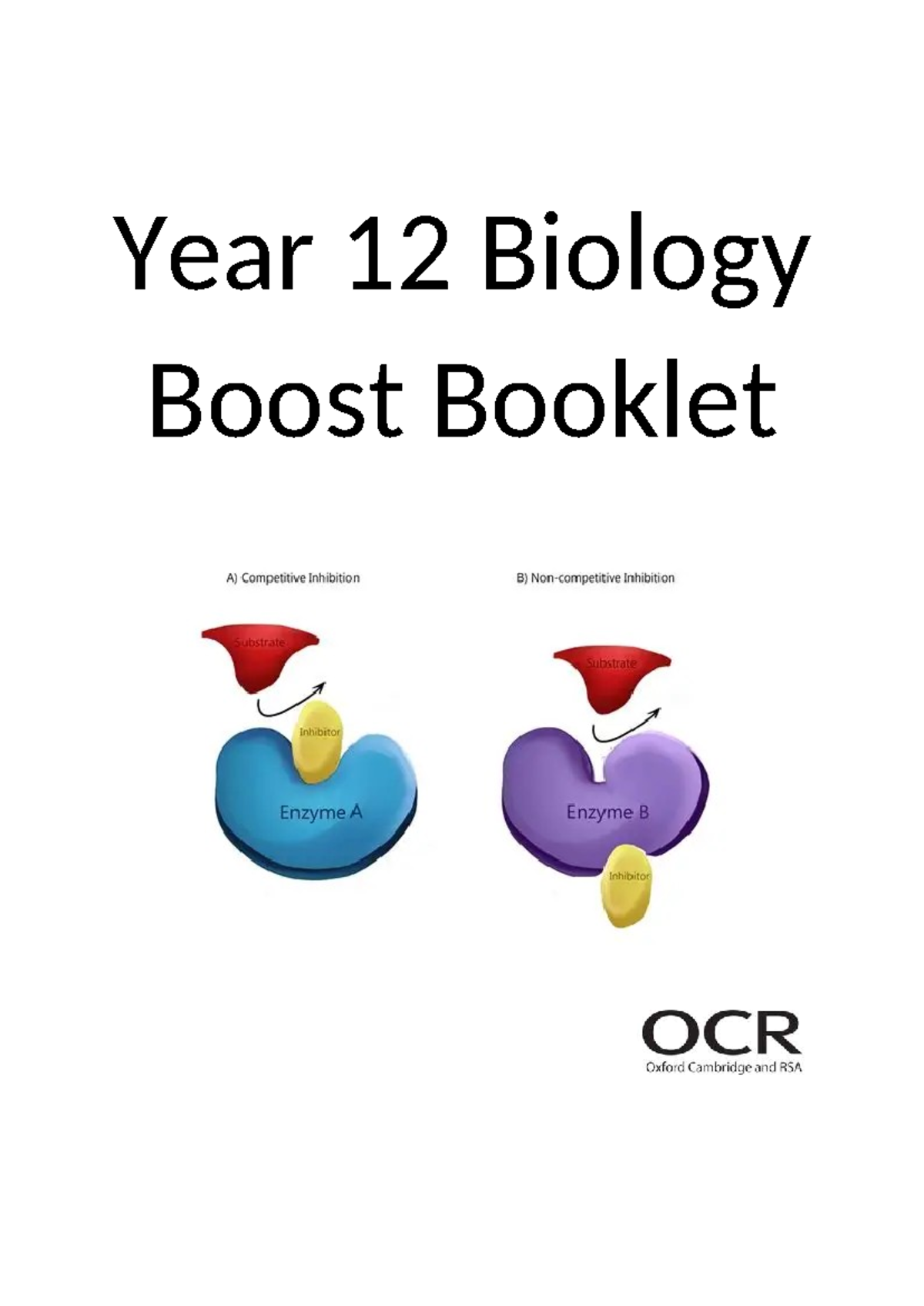 Year 12 Biology Boost Booklet: Section A & B Qs 1-25 (2025) - Studocu