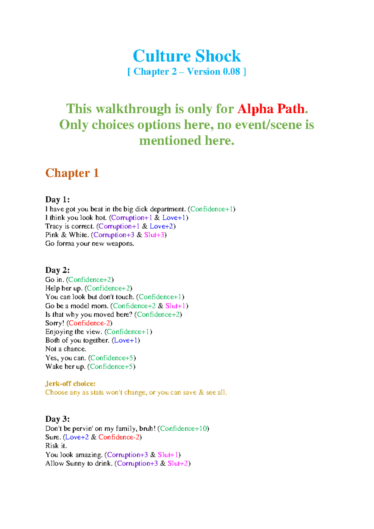 Culture Shock - Chapter 2 Version 0 - Culture Shock [ Chapter 2 ...