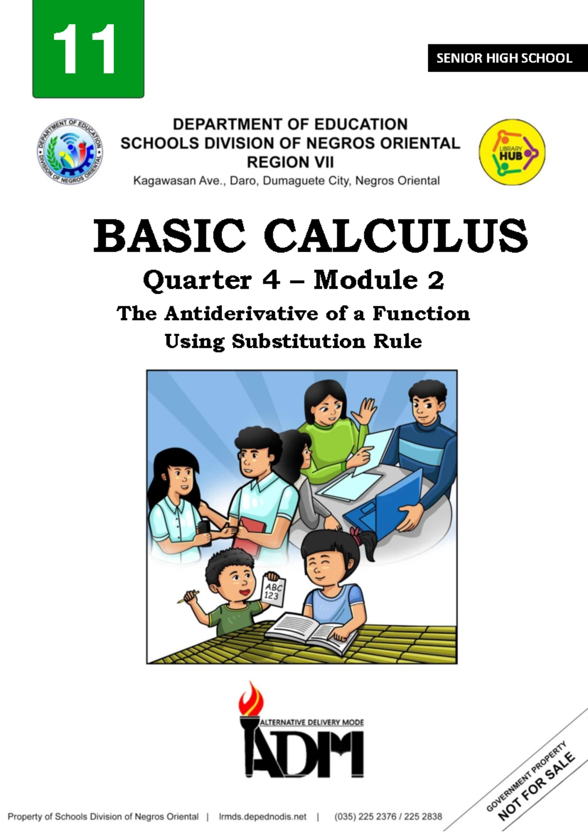 Basic Cal Q4 Module 1: Understanding Antiderivatives in Functions - Studocu