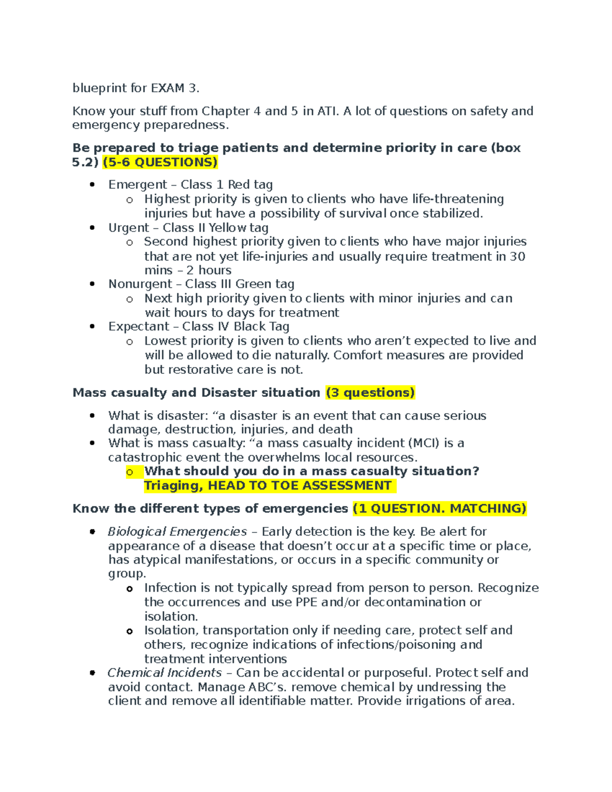 Leadership Test 3 blueprint Updated - blueprint for EXAM 3. Know your ...