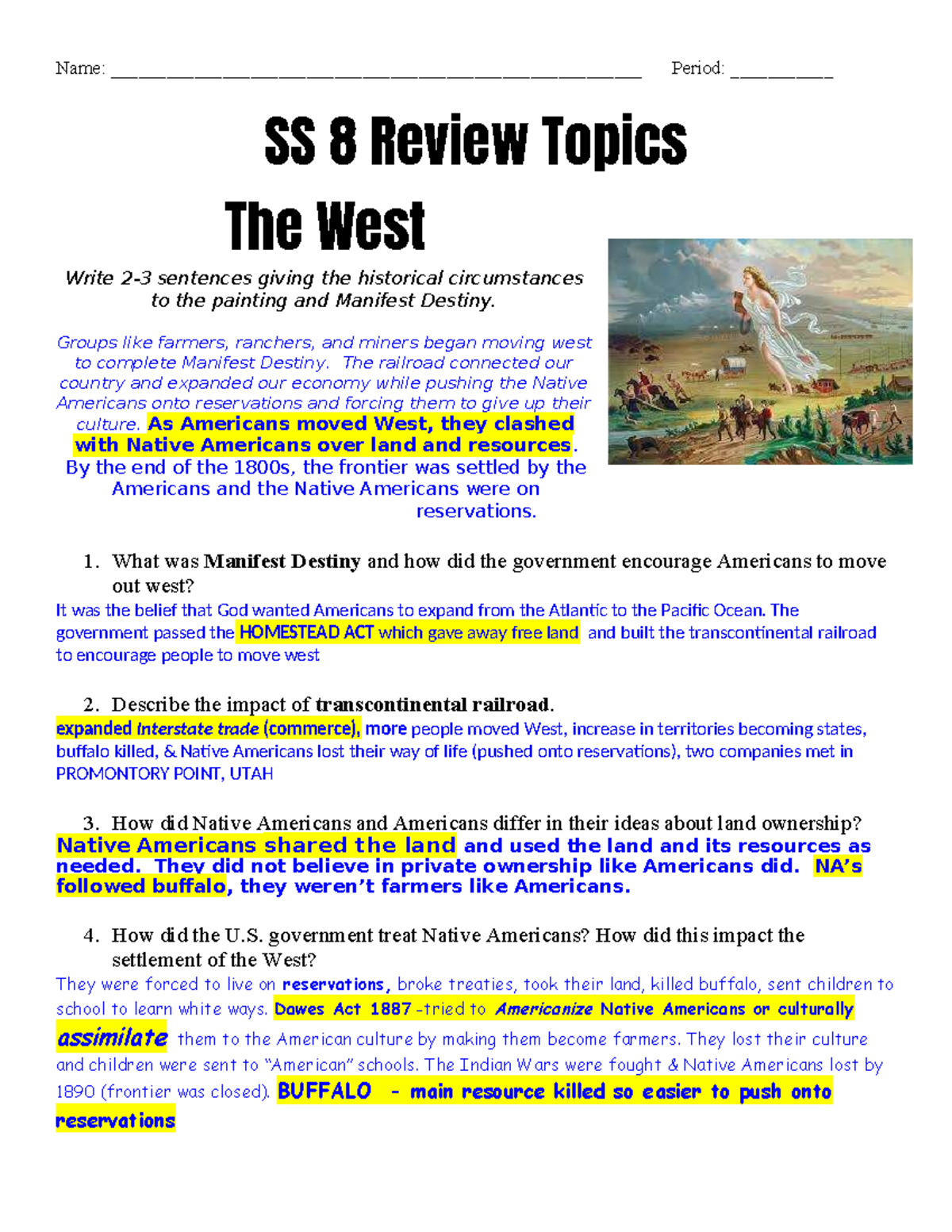 Reconstruction & Civil Rights Movement Overview for SS 8 Students - Studocu