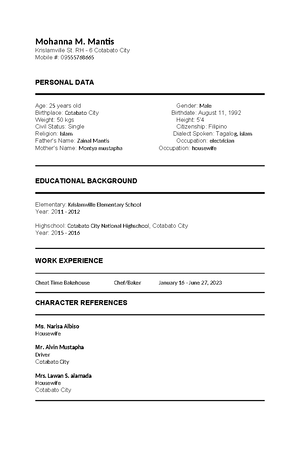 Humss- Portfolio - IMMERSION PAPER - ` WORK IMMERSION PORT FOLIO (based ...