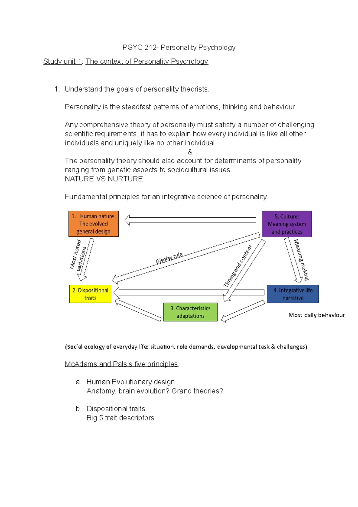 FREUD PSYCHOANALYTIC THEORY: STRUCTURE OF PERSONALITY ANALYSIS - Studocu