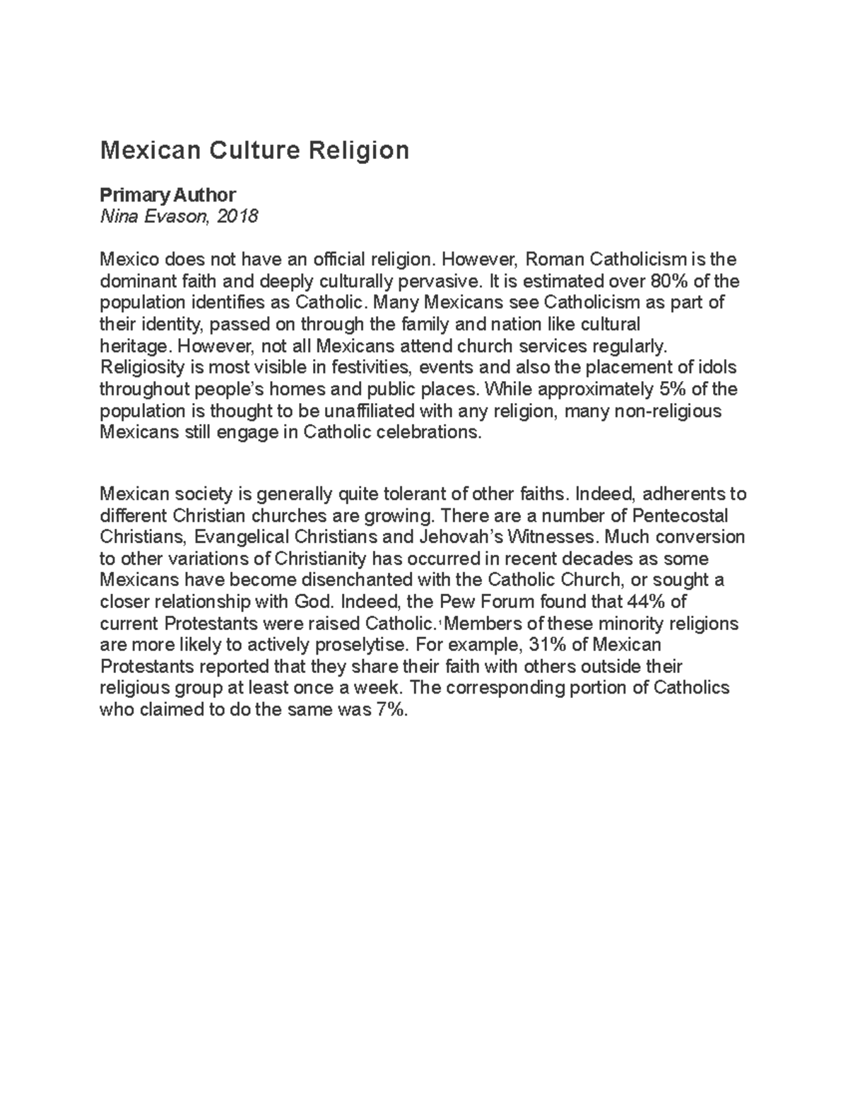 Mexican Culture and Religion: Insights on Faith Diversity and Identity ...